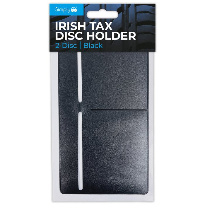 Simply Irish Tax Disc Holder 2 Disc Black – WWW.PLANETAUTO.IE